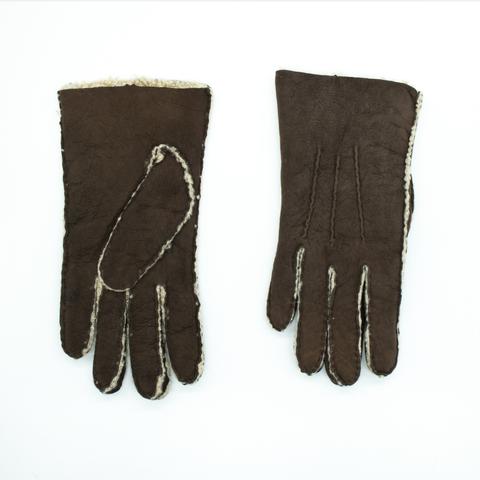 MEN'S SHEARLING GLOVES DARK BROWN – Portolano Canada